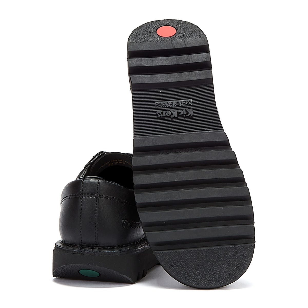 Men’s Kick Lo Black Leather Shoes From Kickers – Tower-London.US