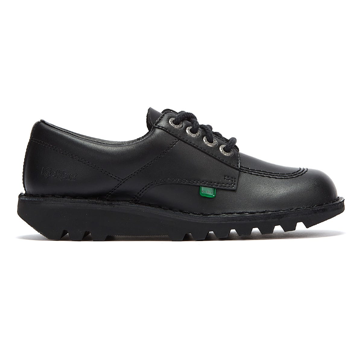 Men’s Kick Lo Black Leather Shoes From Kickers