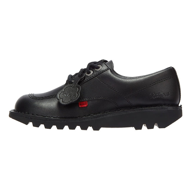Men’s Kick Lo Black Leather Shoes From Kickers – Tower-London.US